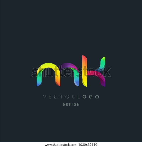 Letters M K M K Logo Stock Vector (Royalty Free) 1030637110 | Shutterstock