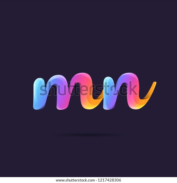 Letters M N 3d Logo Multi Stock Vector (Royalty Free) 1217428306 ...