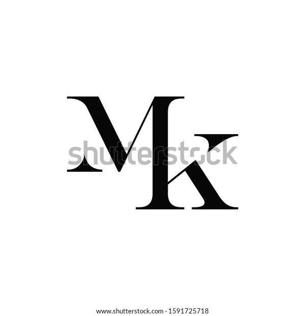 Letters Mk Logo Design Inspiration Stock Vector (Royalty Free ...