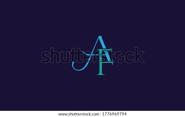 Letters Monogram Icon Logo Af Stock Vector (Royalty Free) 1776969794 ...