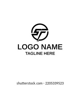 Letters Monogram Sf Logo Design Stock Vector (Royalty Free) 2205339523 ...