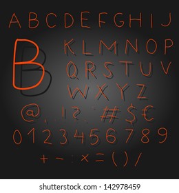 Letters Numbers Signs Stock Vector (Royalty Free) 142978459 | Shutterstock