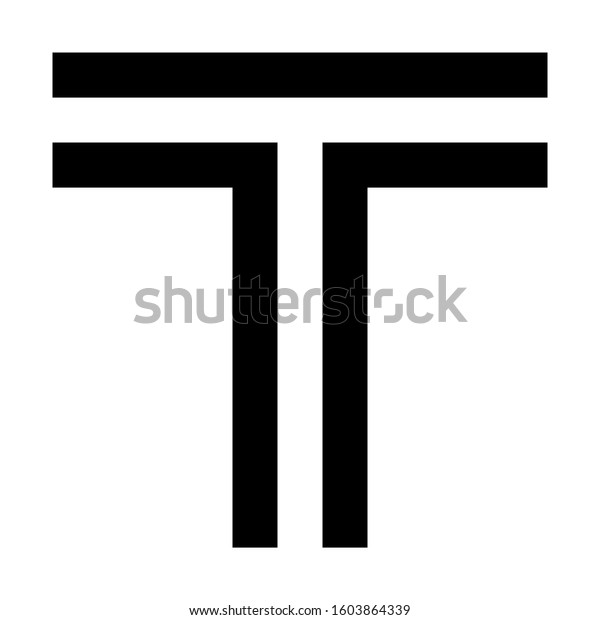 Letters Numbers Square Outline Font Black Stock Vector (Royalty Free ...