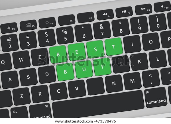 Vektor Stok Letters On Keyboard Form Word Vector (Tanpa Royalti ...