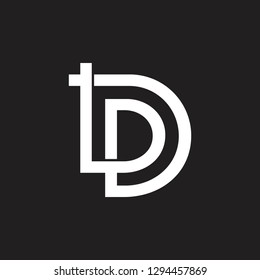 Letter Dd Linked Overlapping Monogram Logo: เวกเตอร์สต็อก (ปลอดค่า ...