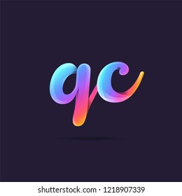Letters Q C 3d Logo Multi 스톡 벡터(로열티 프리) 1218907339 | Shutterstock