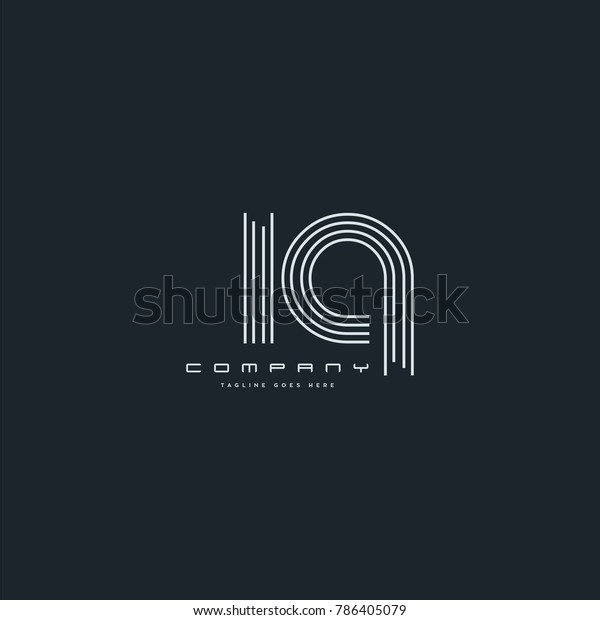 Letters Q Joint Logo Icon Stroke Stock Vector (Royalty Free) 786405079 ...