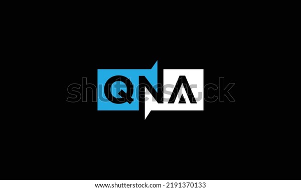 Letters Qna Creative Logo Design Vector Stock Vector (Royalty Free ...