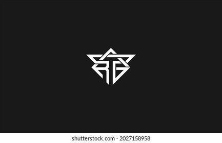 Letters Rtg Logo Design Linked Together Stock Vector (Royalty Free ...