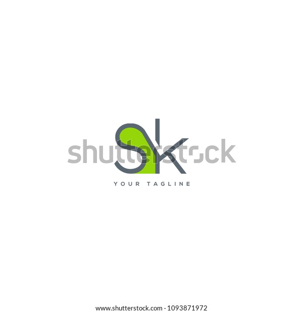 Letters S K Logo Icon Vector Stock Vector (Royalty Free) 1093871972 ...
