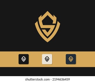 Letters S V Sv Line Logo Stock Vector (Royalty Free) 2194636459 ...