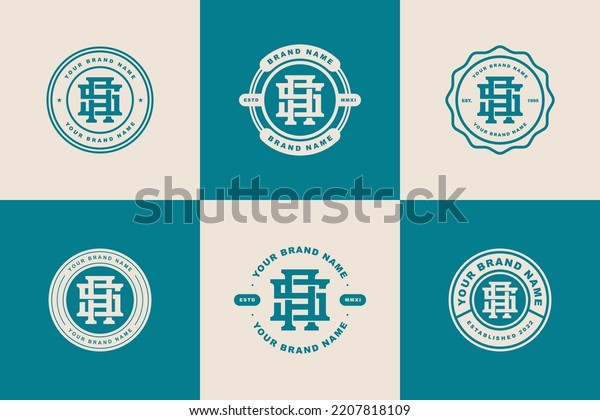 Letters Sa Monogram Template Logo Initial Stock Vector (Royalty Free ...