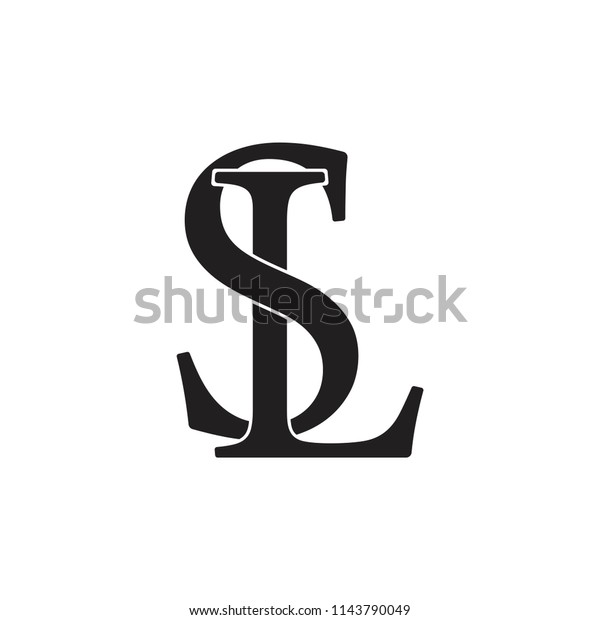Letters Sl Linked Monogram Logo Vector 스톡 벡터(로열티 프리) 1143790049 ...