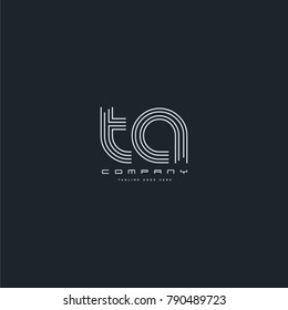 Letters T Joint Logo Icon Stroke Stock Vector (Royalty Free) 790489723 ...