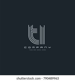 Letters T Joint Logo Icon Stroke Stock Vector (Royalty Free) 790489963 ...
