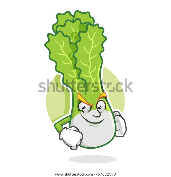 Lettuce Character Design Lettuce Mascot Perfect Stock Vector (Royalty ...