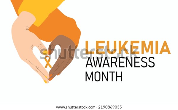 Leukemia Awareness Month Hands Making Heart Stock Vector (Royalty Free ...