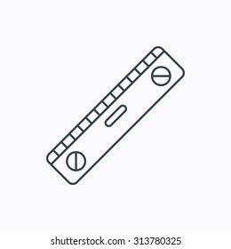 Level Tool Icon Horizontal Measurement Sign Stock Vector (Royalty Free ...