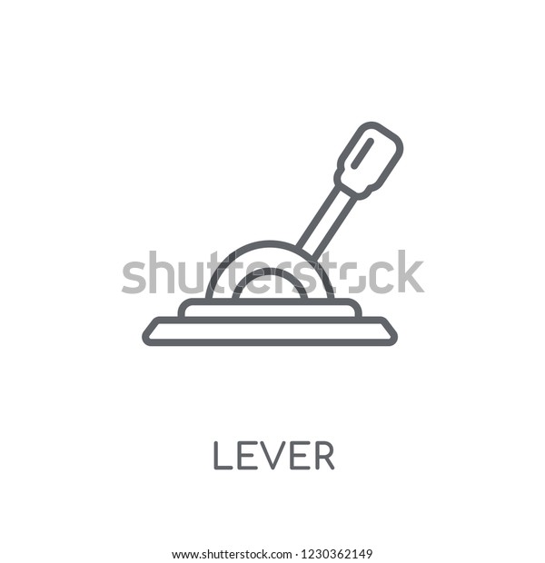 Lever Linear Icon Modern Outline Lever: เวกเตอร์สต็อก (ปลอดค่าลิขสิทธิ์ ...