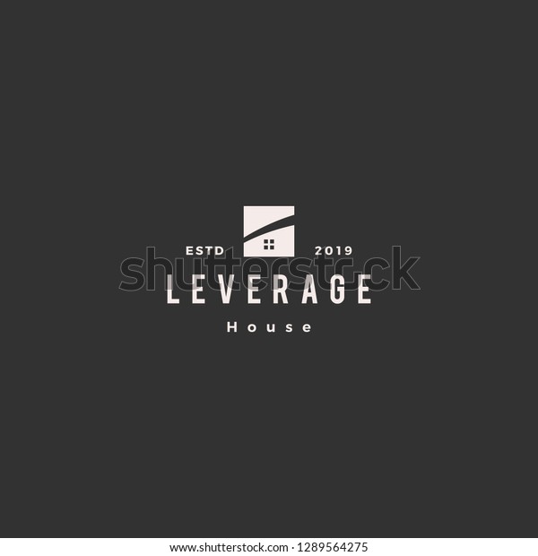 Leverage House Home Logo Hipster Vector Stock Vector (Royalty Free ...