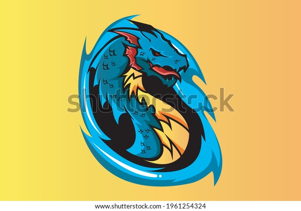 Leviathan Mascot Logo Vector Illustration: เวกเตอร์สต็อก (ปลอดค่า ...