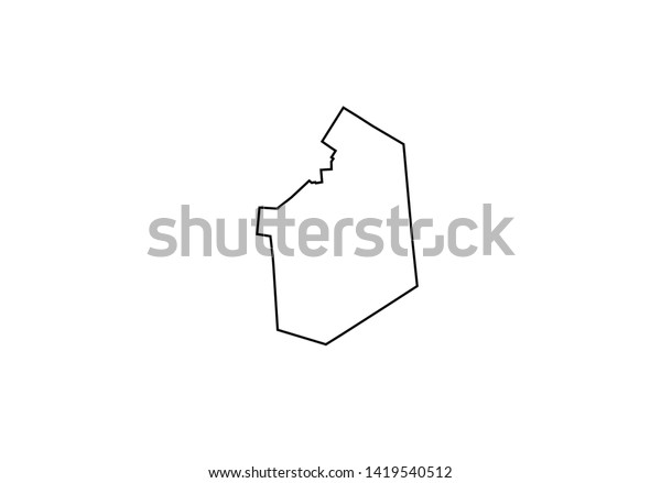 Lewis County Outline Map New York Stock Vector (Royalty Free ...