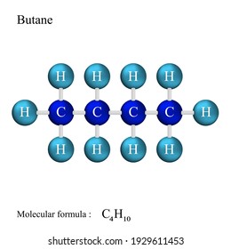 Lewis Structural Formula Butane Molecular Formula: เวกเตอร์สต็อก (ปลอด ...