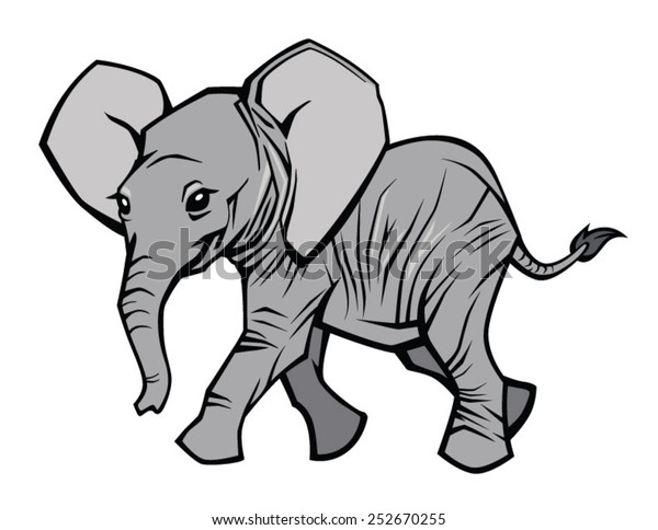 Lexie Elephant Stock Vector (Royalty Free) 252670255 | Shutterstock