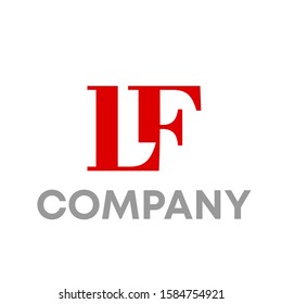 Lf Logo Icon Design Template Sign Stock Vector (Royalty Free) 1584754921