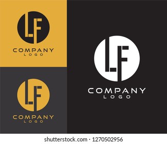 Leel Initial Logo Design Letter Circle Stock Vector (Royalty Free ...