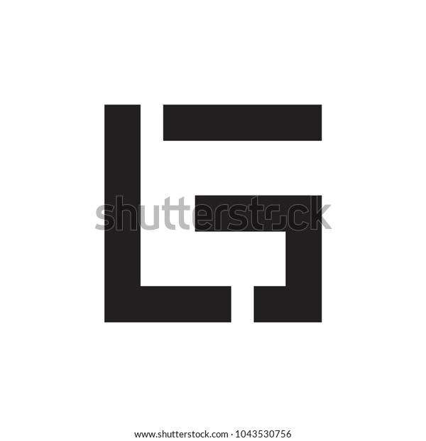 Lg Letter Logo Design Vector Stock Vector (Royalty Free) 1043530756