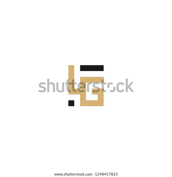 Lg Letter Logo Monogram Lettermark Vector Stock Vector (Royalty Free ...