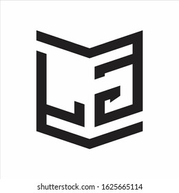 Lg Logo Emblem Monogram Shield Style: vector de stock (libre de ...
