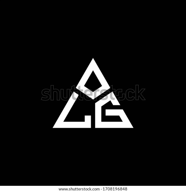 Lg Monogram Logo 3 Pieces Shape Stock Vector (Royalty Free) 1708196848 ...