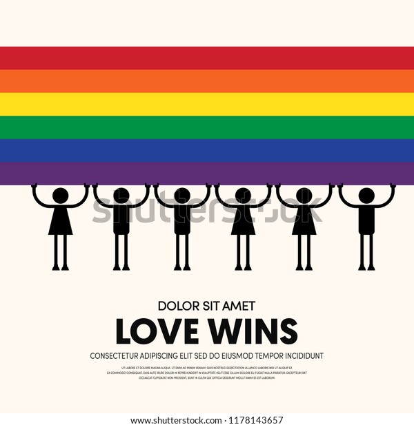 Lgbt Community Poster Design Template Background Stock Vector (Royalty ...