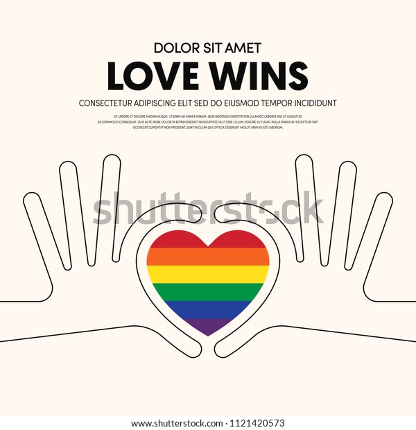 Lgbt Community Poster Template Background Design Stock Vector (Royalty ...