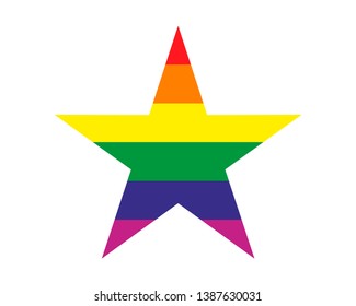 Lgbt Flag Star Stock Vector (Royalty Free) 1387630031 | Shutterstock