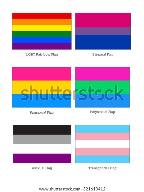 Lgbt Flags Flag Pole Style 6 เวกเตอร์สต็อก (ปลอดค่าลิขสิทธิ์) 321613412