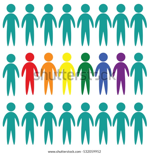 Lgbt People Vector Icon On White Stock Vector (Royalty Free) 532059952 ...