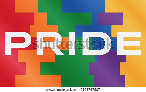 Lgbt Pride Month June Lgbt Flag Stock Vector (Royalty Free) 2125737587 ...