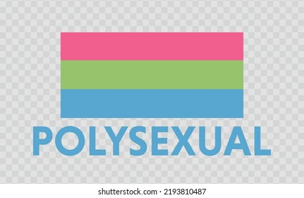 Lgbtq Pride Month Vector Polysexual Flag Stock Vector (Royalty Free ...