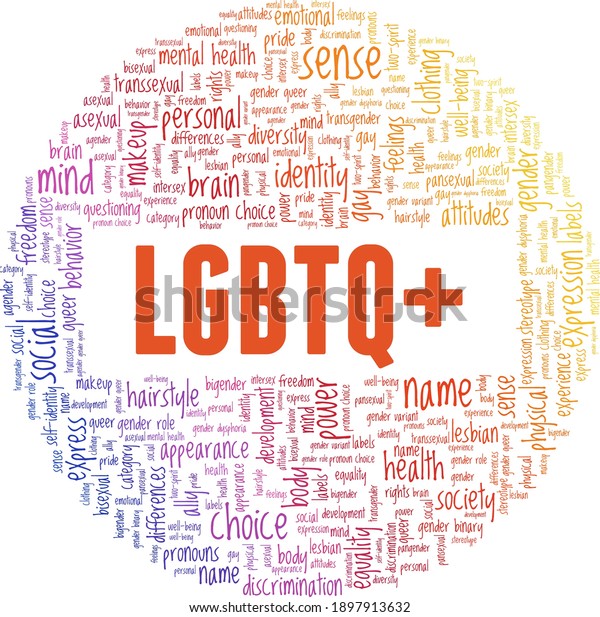Lgbtq Vector Illustration Word Cloud Isolated Stock Vector (Royalty ...