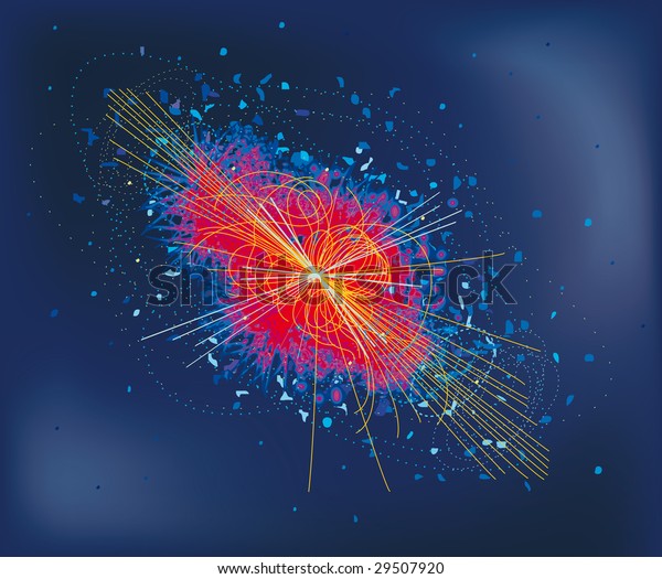 Lhc Partices Collision Stock Vector (Royalty Free) 29507920 | Shutterstock