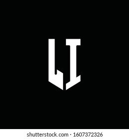 Li Logo Monogram Emblem Style Isolated Stock Vector (Royalty Free ...