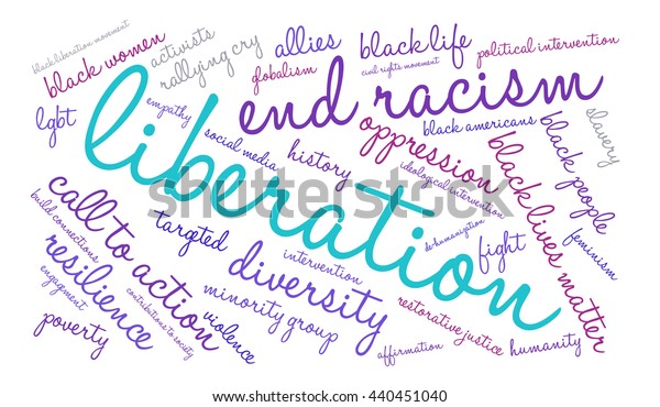Liberation Word Cloud On White Background Stock Vector (Royalty Free ...