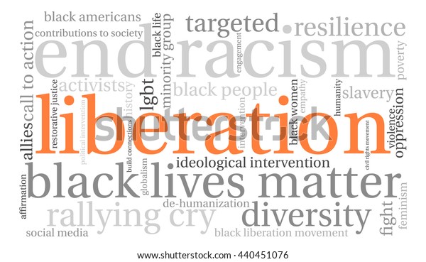 Liberation Word Cloud On White Background Stock Vector (Royalty Free ...