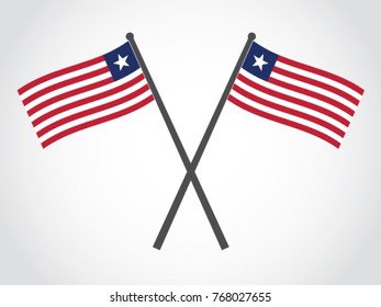 Liberia Emblem Flags Stock Vector (Royalty Free) 768027655 | Shutterstock