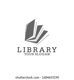 Library Logo Vector Design Illustration: เวกเตอร์สต็อก (ปลอดค่า ...