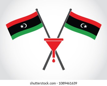 Libya Emblem Oil Consumption Stock Vector (Royalty Free) 1089461639 ...