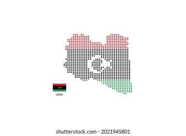 Libya Map Design By Color Libya Stock Vector (Royalty Free) 2021945801 ...